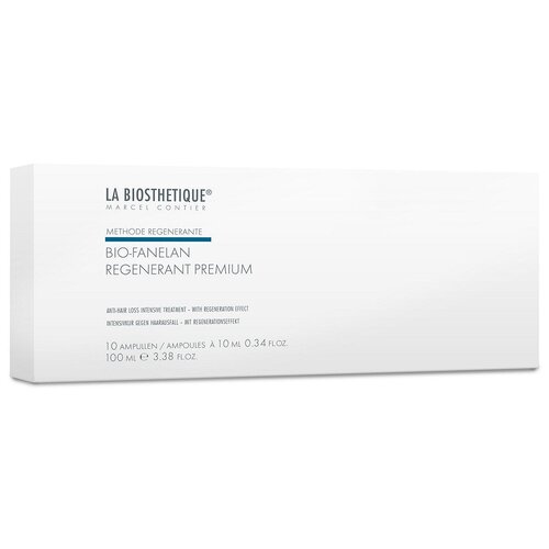 La Biosthetique Regenerante Сыворотка против выпадения волос по андрогенному типу Bio-Fanelan Regenerant Premium, 100 г, 10 мл, 10 шт., ампулы