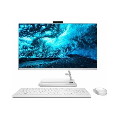 27" Моноблок Lenovo IdeaCentre 3 27IAP7 F0GJ00BGRU, 1920x1080, Intel Core i5-1240P 1.7 ГГц, RAM 8 ГБ, SSD 512 ГБ, Intel Iris Xe Graphics, ОС не установлена, белый