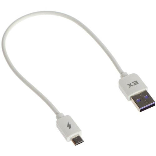 Data-кабели Exployd Кабель Exployd EX-K-1388, microUSB - USB, 2.4 А, 0.25 м, силиконовая оплетка, белый