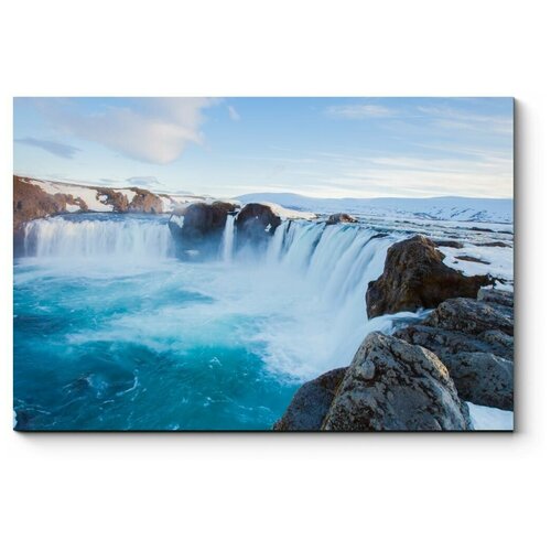 Модульная картина Знаменитый водопад Годафосс, Исландия60x40