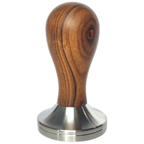 Темпер для кофе диаметр 58 мм, цвет коричневый, высота 95 мм, нержавеющая сталь + обработанное дерево CGPro