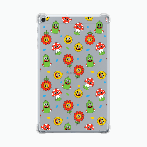 Противоударный силиконовый чехол для планшета Samsung Galaxy Tab A 10.1 T515 Cartoon forest stickers