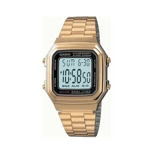 Наручные часы CASIO Vintage A178WGA-1A, золотой, серый