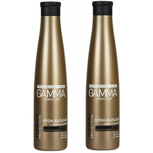Gamma Perfect Hair Бальзам для сухих и поврежденных волос с термозащитой,350мл, 2шт