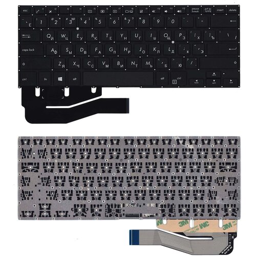 Клавиатура для ноутбука Asus TP410U, TP401C, TP461U черная