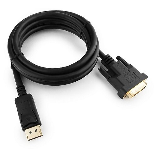 Кабель DisplayPort-DVI Cablexpert, 1.8м, 20M/25M, черный, экранированный, пакет, CC-DPM-DVIM-6 16206421