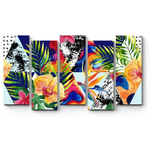 Модульная картина Цветущие тропики 150x87