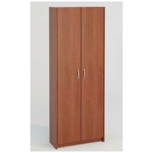 Шкаф для одежды распашной 2 двери 5 полок 69,3х32,6 см. МагМебель Миланика-11 вишня