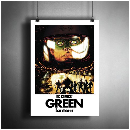 Постер плакат для интерьера "Фильм: Зелёный фонарь. Green Lantern"/ Декор дома, офиса, комнаты A3 (297 x 420 мм)