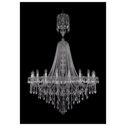 Люстра Bohemia Ivele Crystal 1415 1415/20/400/XL-173/Ni, E14, 800 Вт, кол-во ламп: 20 шт., цвет: бесцветный