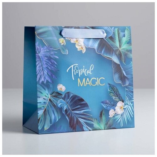 Пакет ламинированный квадратный «Magic», 22 × 22 × 11 см