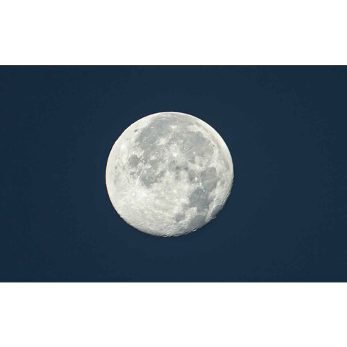 Картина на холсте 60x110 LinxOne "Луна, полнолуние, небо, космос" интерьерная для дома / на стену / на кухню / с подрамником