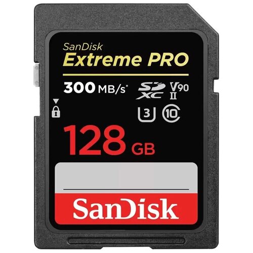 Карта памяти Sandisk 128ГБ SDSDXDK-128G-GN4IN UHS-II U3 черный