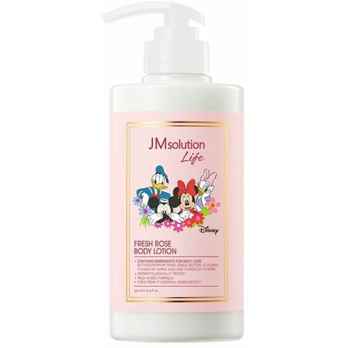 JMSolution Лосьон для тела с экстрактом розы LIFE DISNEY FRESH ROSE BODY LOTION, 500 мл.