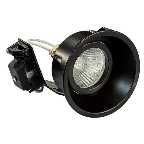 Светильник Lightstar Domino 214607, GU5.3, 50 Вт, 4000, нейтральный белый, цвет арматуры: черный, цвет плафона: черный