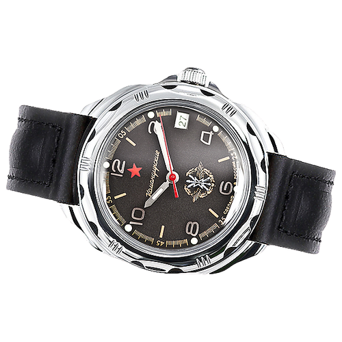 Наручные часы Восток Командирские 211296, серебряный, черный