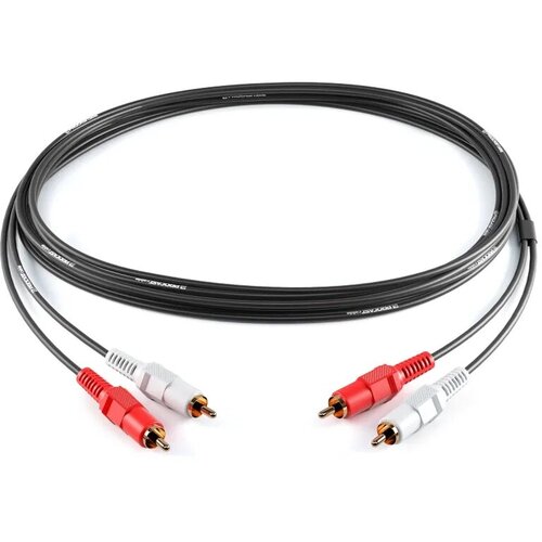 Межблочный кабель 2RCA(m)-2RCA(m) PROCAST cable 2RCA/2RCA.5, длина 5m, цвет черный
