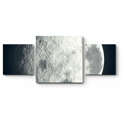 Модульная картина Безупречная Луна 190x81