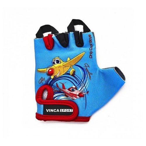 Перчатки Vinca Sport, размер 4XS, синий, красный