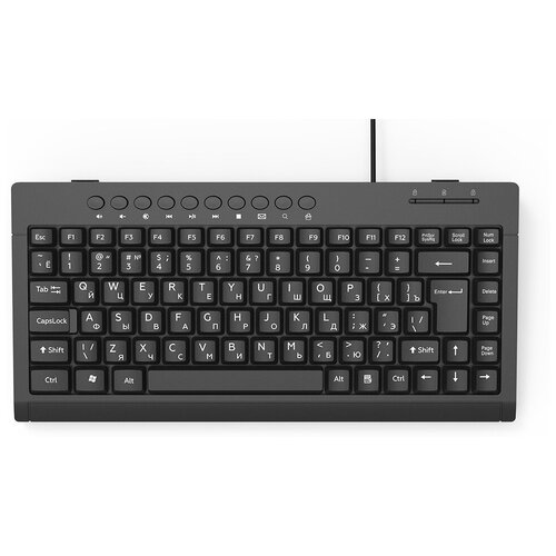 Клавиатура Ritmix RKB-104 Black USB черный, английская/русская (ISO)