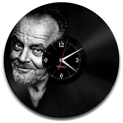 Часы из виниловой пластинки (c) VinylLab Джек Николсон