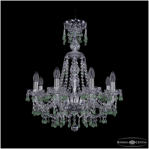 Люстра Bohemia Ivele Crystal 1410 1410/8/195/XL-66/Ni/V5001, E14, 320 Вт, кол-во ламп: 8 шт., цвет: никель