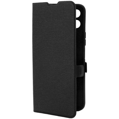 Чехол книжка на Realme C31 (Риалми С31) эко-кожа черный с функцией подставки отделением для пластиковых карт Book case Miuko