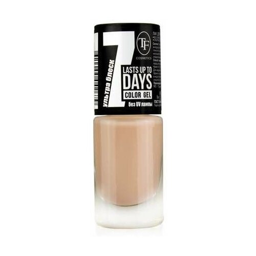 TF Cosmetics лак для ногтей 7 days Color Gel, 8 мл, №296 персиковый беж