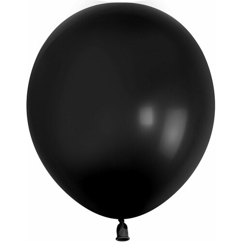 Шар (10'/25 см) Черный (S18/150), пастель, 100 шт.