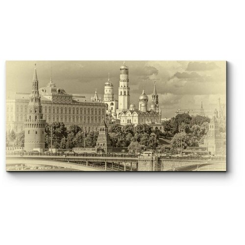 Модульная картина Черно-белая Москва180x90
