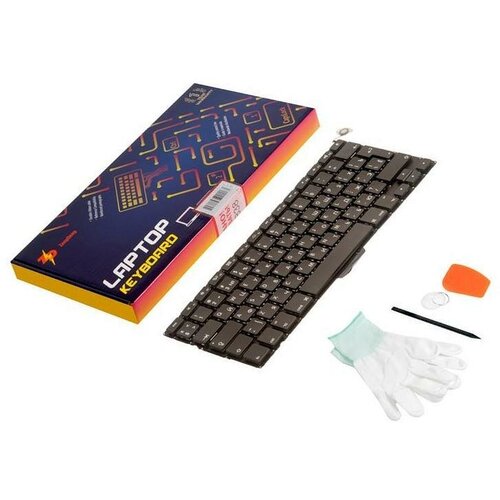 Клавиатура (keyboard) для Apple MacBook Pro 13 A1278 Late 2008 - Mid 2012 (ZeepDeep Haptic) Г-образный Enter RUS