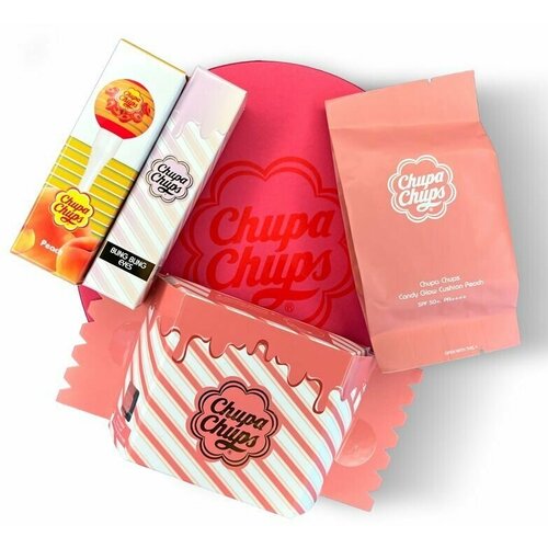 CHUPA CHUPS Подарочный набор косметики для лица, глаз и губ Peach, Please Box