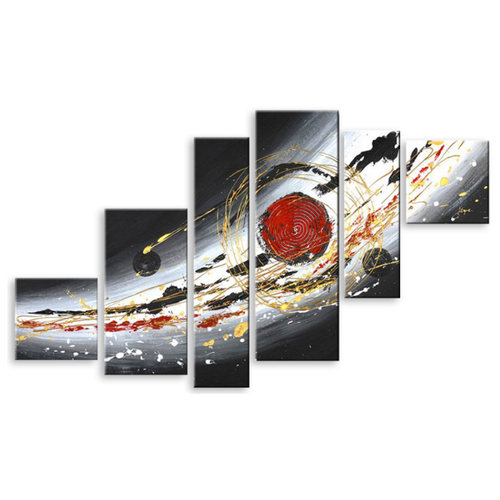 Модульная картина на холсте "Абстрактный ком" 170x107 см