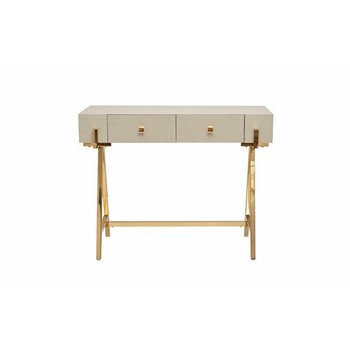 Консоль Garda Decor KFG165 Консоль серая/металл золото 100*40*78см арт. KFG165