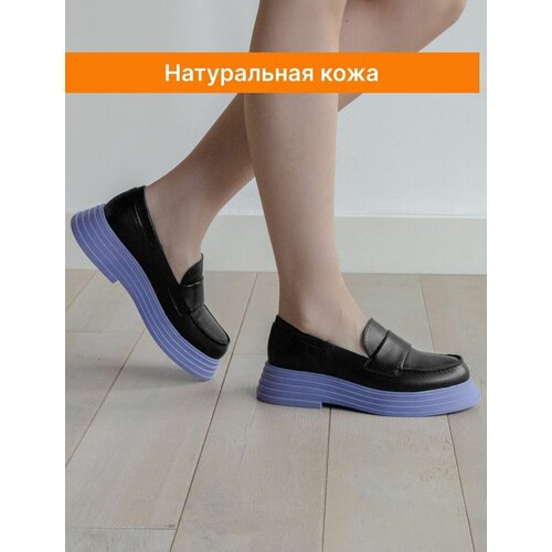 Лоферы LAMACCO, размер 40, фиолетовый, черный