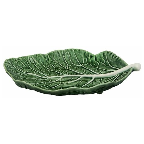 Блюдо "Капуста", длина 25 см, цвет зеленый, керамика, Bordallo Pinheiro, Португалия, BOR65000590