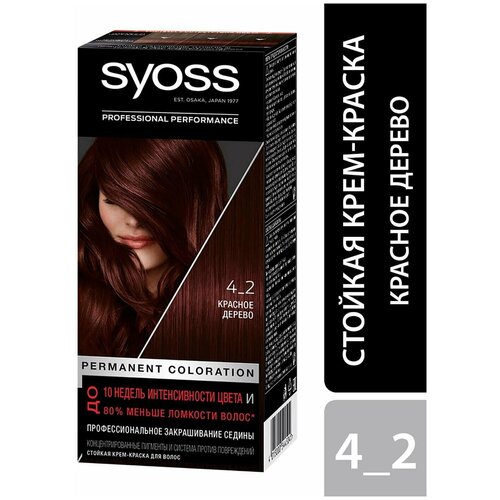 Syoss/Крем-краска для волос Syoss Color 4-2 Красное дерево 115мл 1 шт