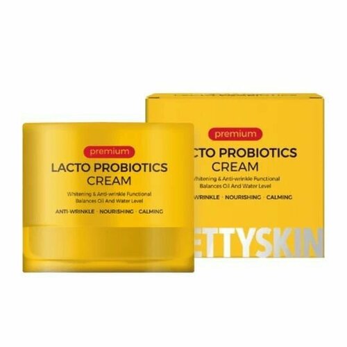 Корейская косметика. Крем для лица с лакто пребиотиками Pretty Skin Premium Lacto Probiotics Cream