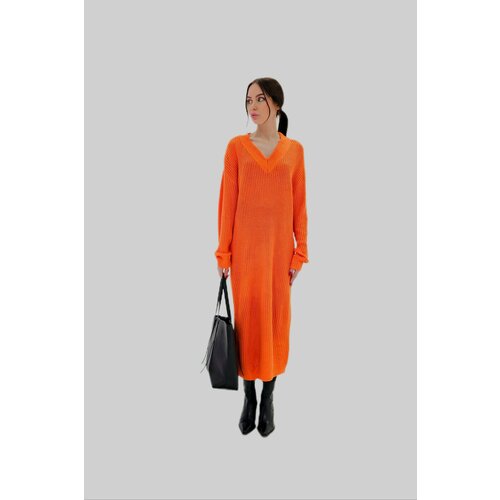 Платье размер one size, оранжевый