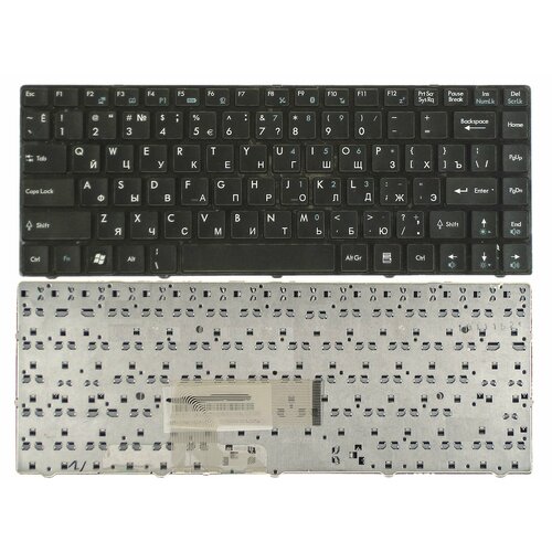 Клавиатура для ноутбука MSI X420 черная с рамкой