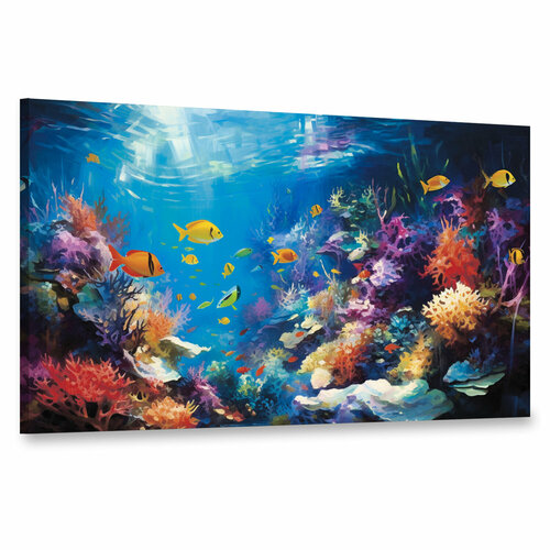 Интерьерная картина 100х60 "Морская глубина"