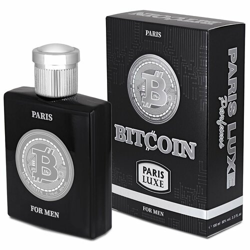 Paris Line Parfums Туалетная вода мужская Bitcoin черный 100мл