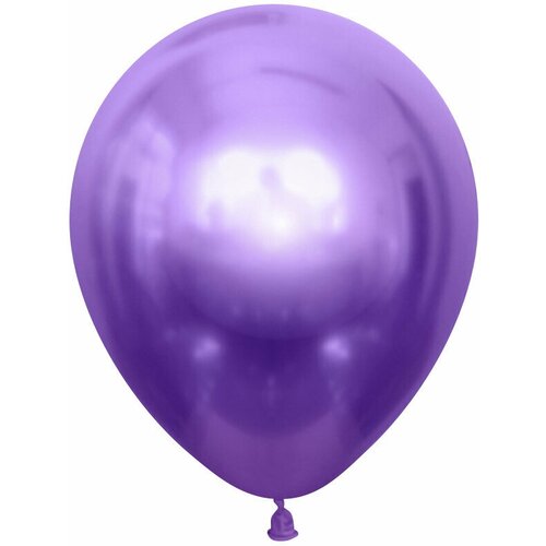 Шарики воздушные (12'/30 см) Фиолетовый (510), хром, 50 шт. набор шаров на праздник