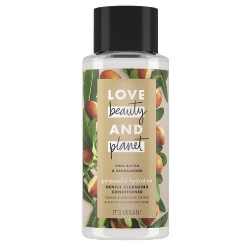 Love Beauty and Planet кондиционер-очищающий для волос Shea Butter & Sandalwood Счастье и Увлажнение, 400 мл