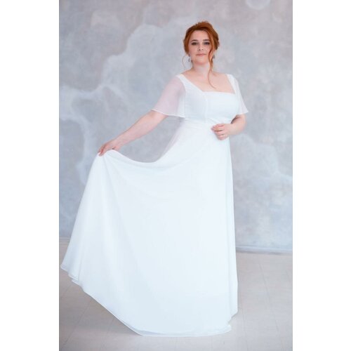 Свадебное платье Ольга Столярова, размер 52-170, белый
