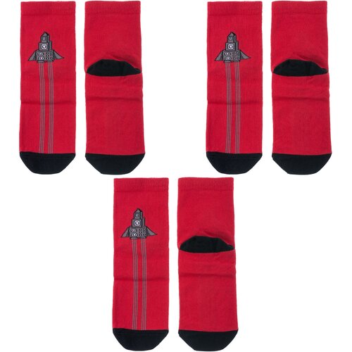 Носки AKOS 3 пары, размер 14-16, красный