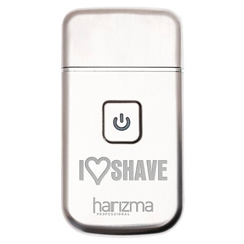 Harizma Компактный шейвер для стрижки и бритья / I Love Shave h10124, аккумулятор, серебристый