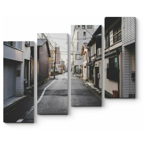 Модульная картина Узкие улочки Киото 90x78