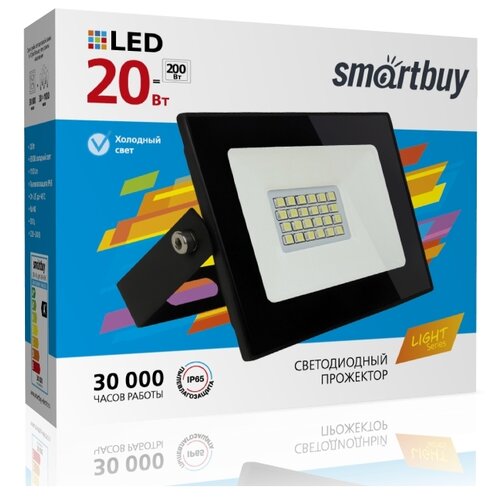 Прожектор светодиодный SmartBuy SBL-FLLight-20-65K, 20 Вт, свет: холодный белый