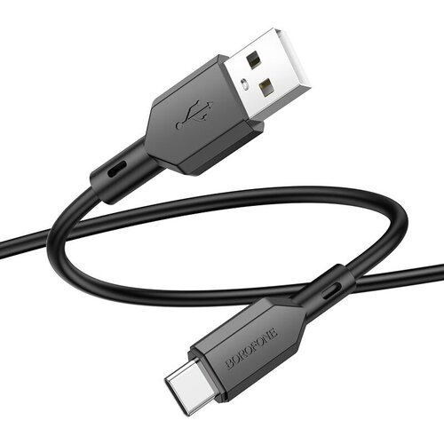 USB-C кабель BOROFONE BX70 Type-C, 3A, PD60W, 1м, PVC (черный)